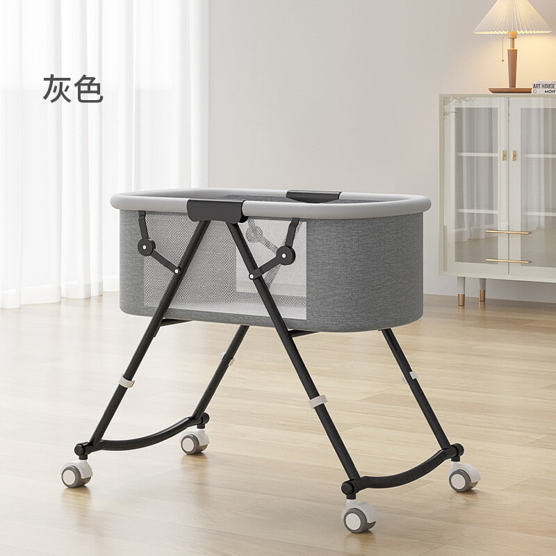 Детская кроватка портативная и передвижная, складная многофункциональная кровать для новорожденных, большая кровать для детей