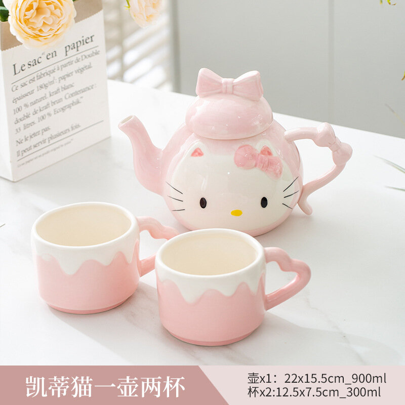 Чайник "Hello Kitty", керамика, устойчивая к высоким температурам