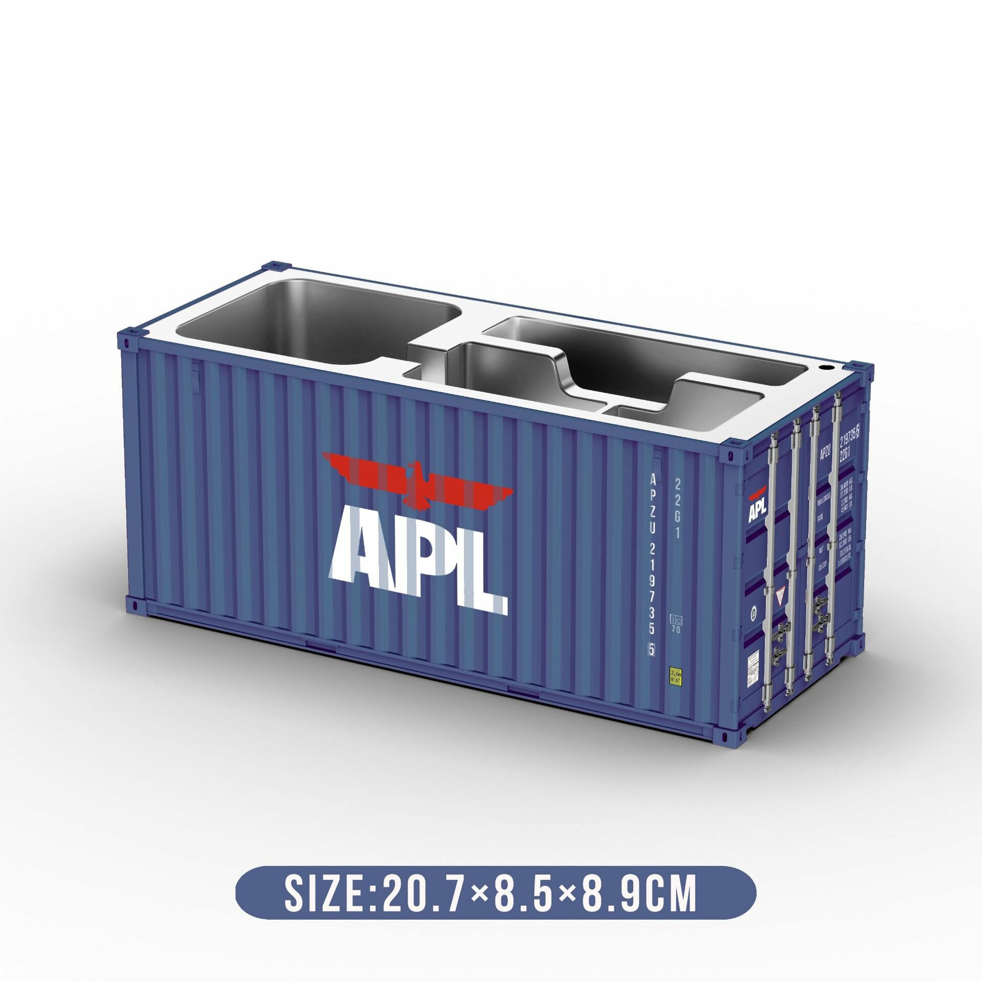 Простая модель контейнера с опциональной печатью логотипа, многофункциональный держатель для ручек, подарочная коробка для хранения канцелярии