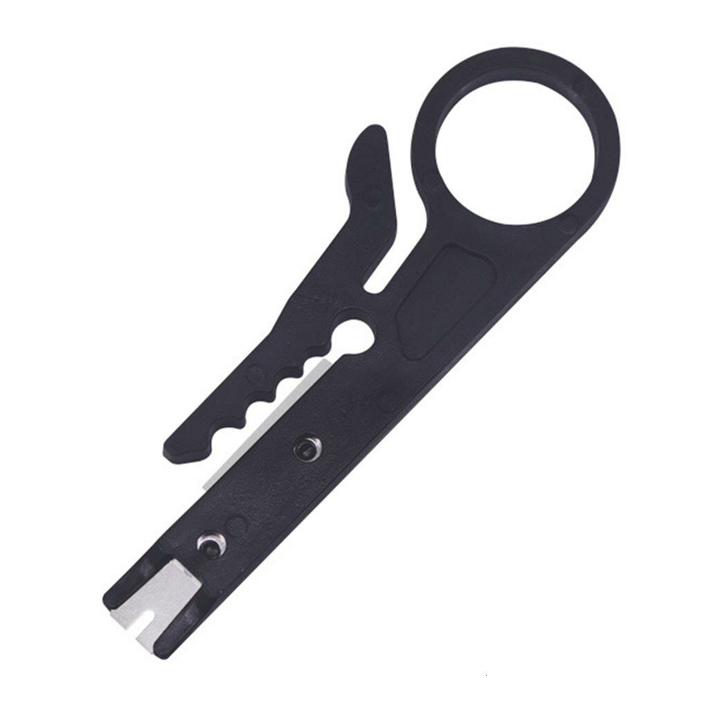 Мини-мультитул с кусачками, ножом и обжимом, Черный