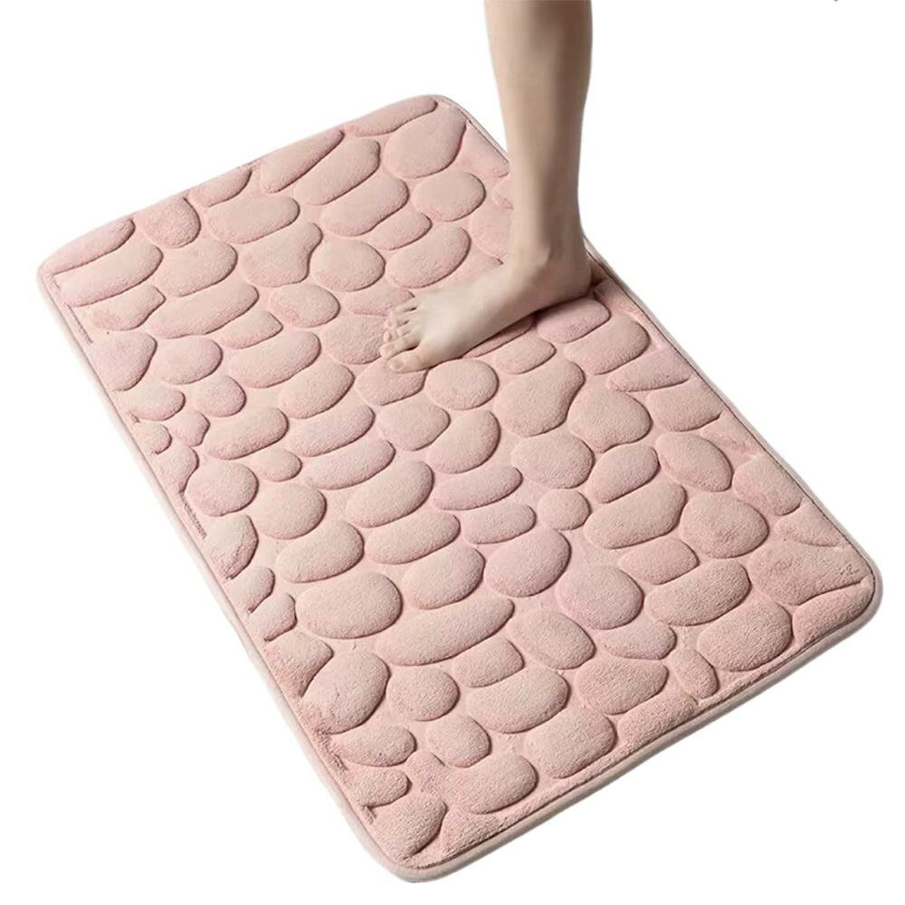 Впитывающий коврик для ванной с рельефом гальки, противоскользящий входа в ванную комнату
