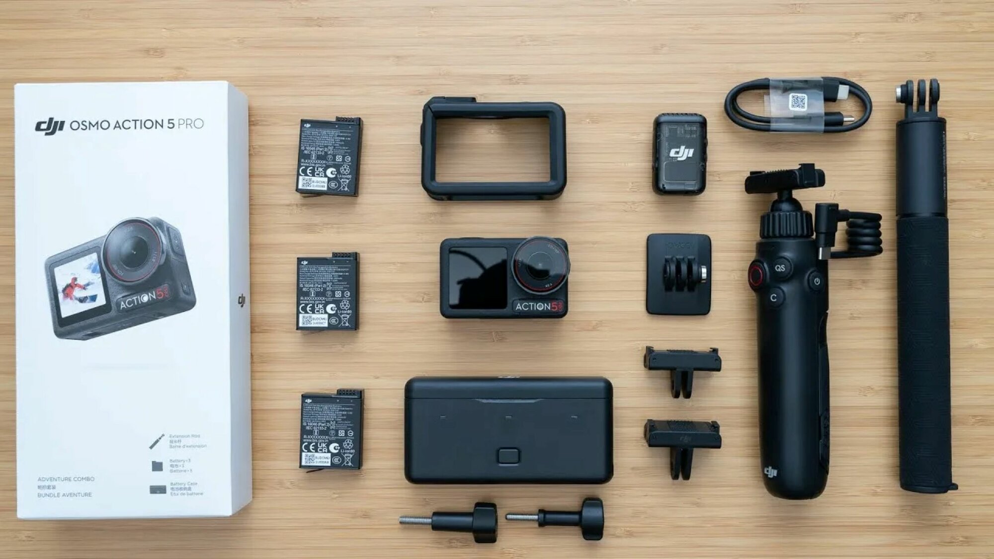 Экшн-камера DJI Osmo Action 5 Pro Adventure Combo, Black, черный