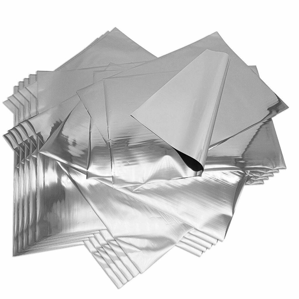 Переводная фольга для тиснения, А4, 50 листов, Серебро