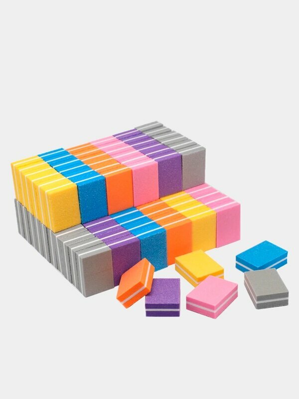 Баф для ногтей, мини, 50 штук