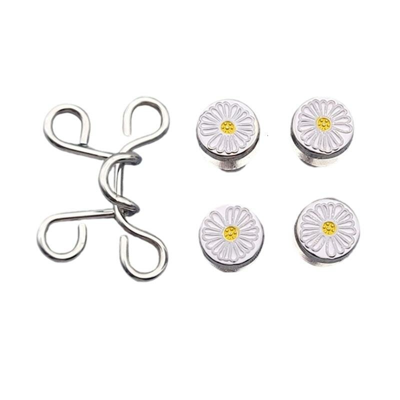 Отстегивающиеся клипсы для брюк с металлическими пуговицами, 10