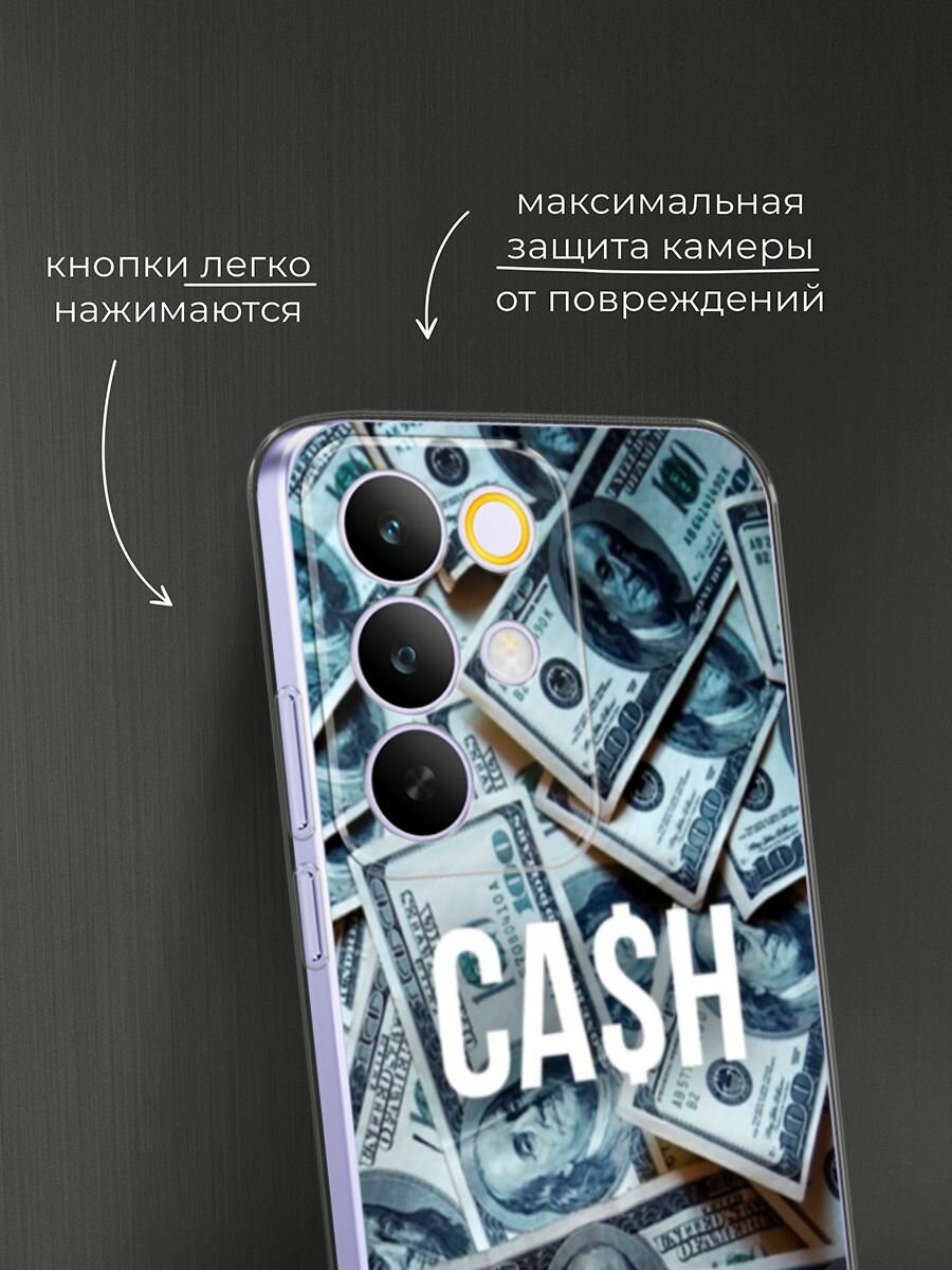 Силиконовый чехол на Realme C85 Pro / Реалми C85 Про с принтом Cash — фото 1