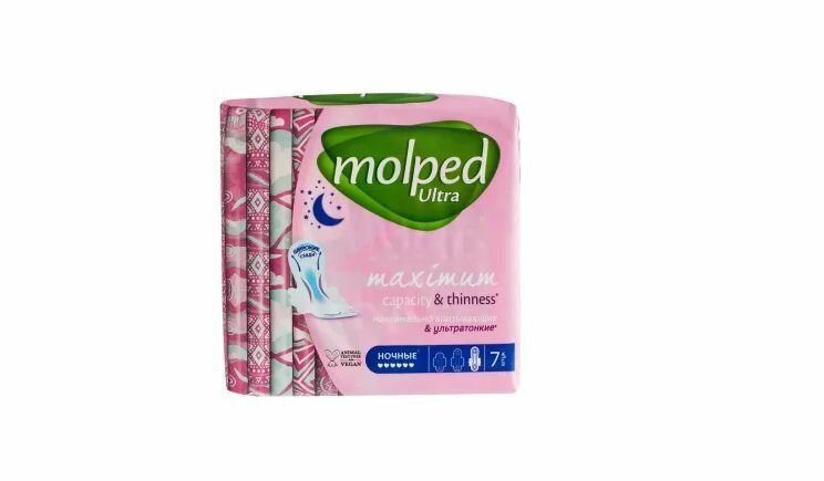 Molped Прокладки Ultra Ночные, 7 шт