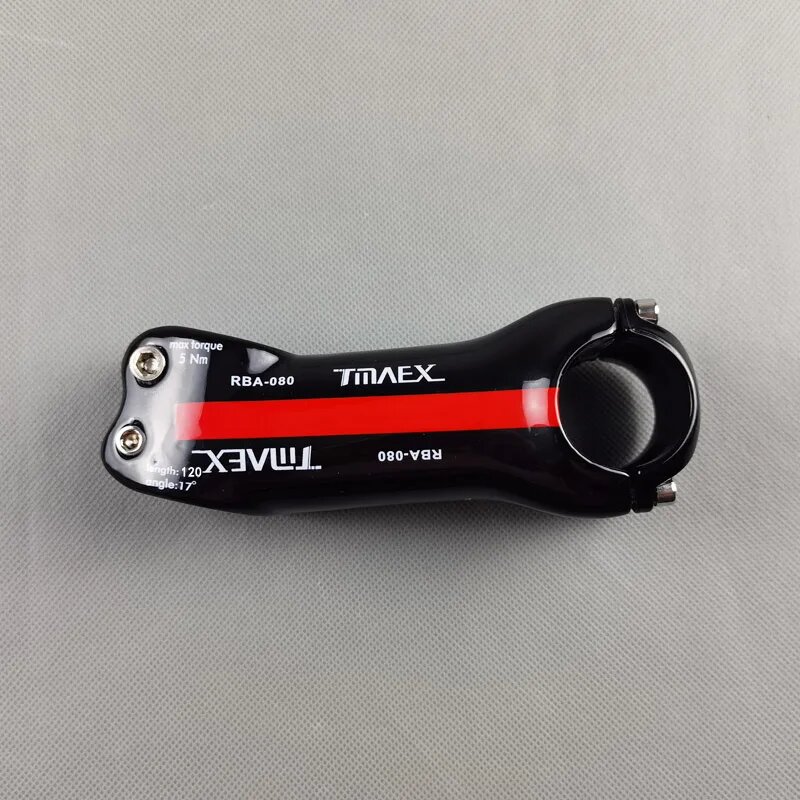 TMAEX Карбоновый вынос руля MTB 6 градусов 70-120 мм красный angle 17x120mm