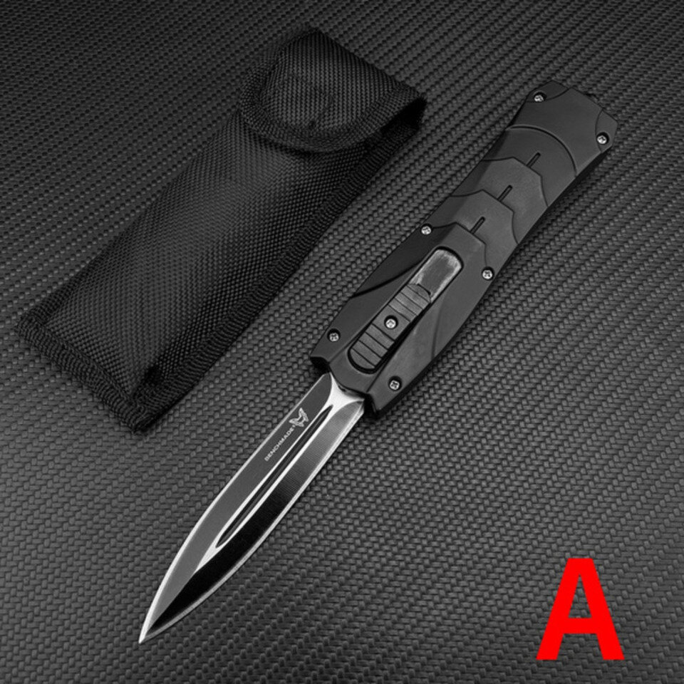 Тактический нож Benchmade Quick Switch OTF с автоматическим пружинным механизмом, клинок из стали D2, двойной клинок Arrow, инструмент для активного отдыха.