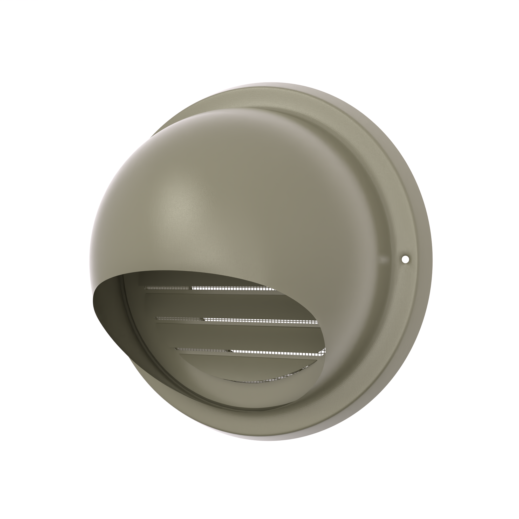 Выход стенной металлический D100 мм RAL7034 галечный серый матовый