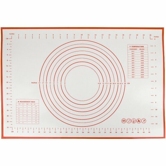 Коврик Nouvelle для раскатки теста и выпечки с разметкой, 60х40см (9904430)