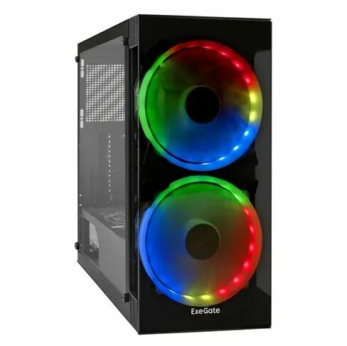 Компьютерный корпус ExeGate i3 MATRIX-NPX600 (EX290157RUS) черный - Mid Tower, ATX, USB 3.2 Gen1 Type A
