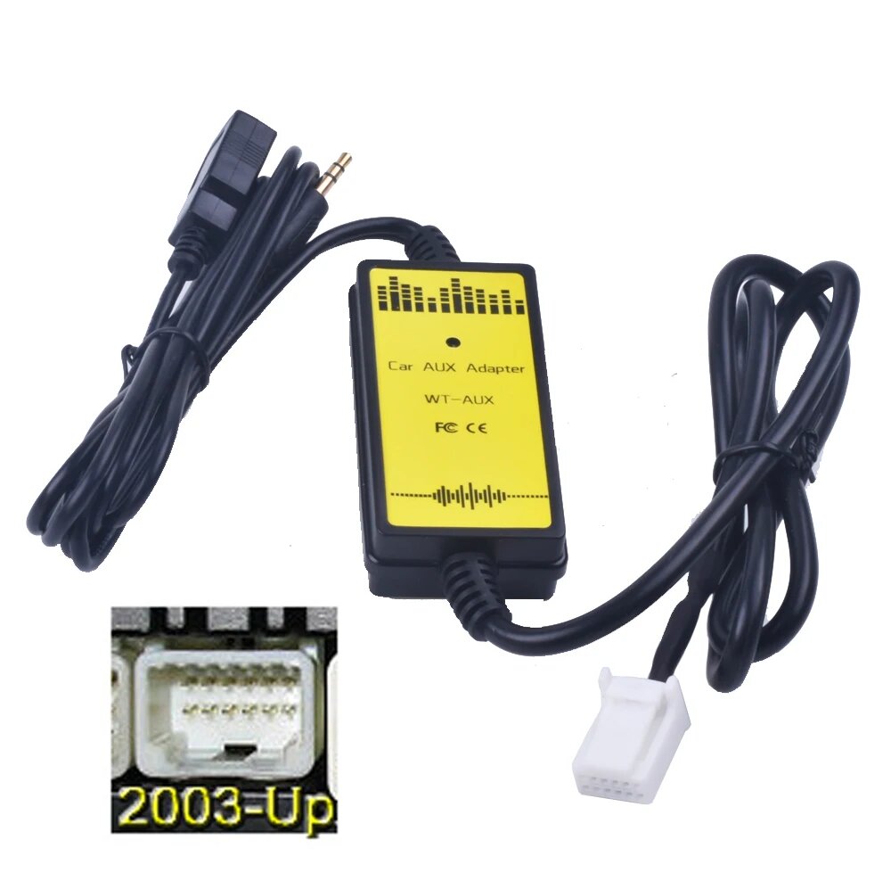 Автомобильный адаптер CD MP3 аудио интерфейс AUX USB адаптер SD 2x6P подключение CD-чейнджер для Toyota Camry Corolla Auris Lexus