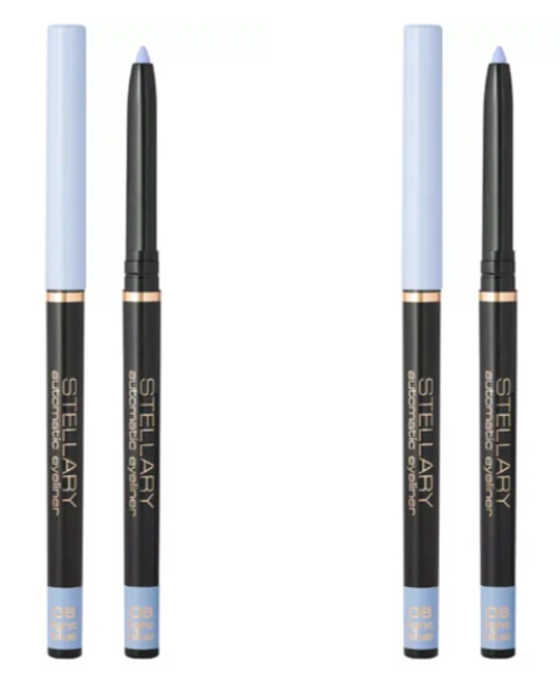 Автоматический карандаш для глаз Stellary Automatic eyeliner, тон 8 Light Blue, 0,28 г, 2 шт