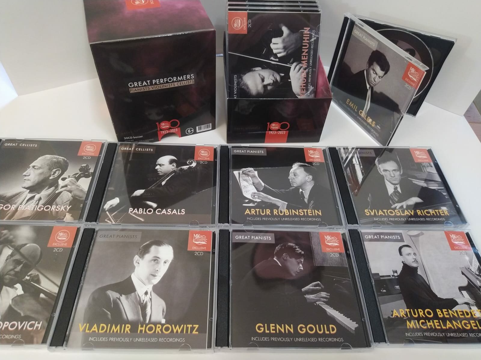 Диск великие исполнители: пианисты скрипачи виолончелисты GREAT PERFORMERS: PIANISTS VIOLINISTS CELLISTS (30 CD)
