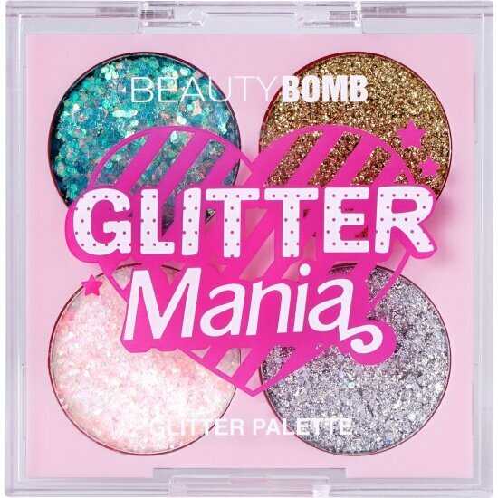 Палетка глиттеров Beauty Bomb Glitter Mania тон 01