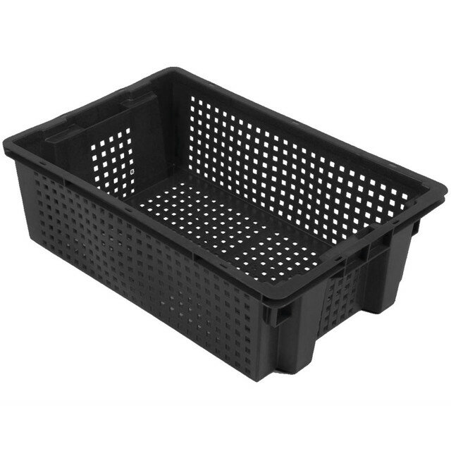 Ящик универсальный 60х40х20см 40л черный пластик