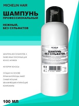 MICHELIN Шампунь нежный без сульфатов, 100 мл