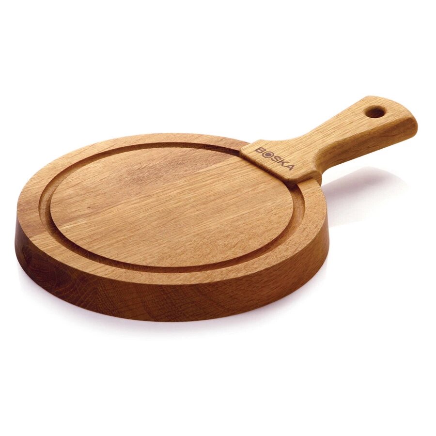 Доска сервировочная круглая Boska Друзья 24х16х3 см, дуб