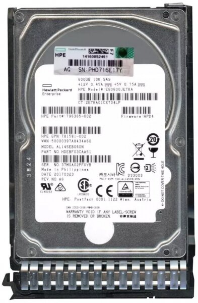 Жесткий диск HP 796365-002 600Gb 10000 SAS 2,5" HDD
