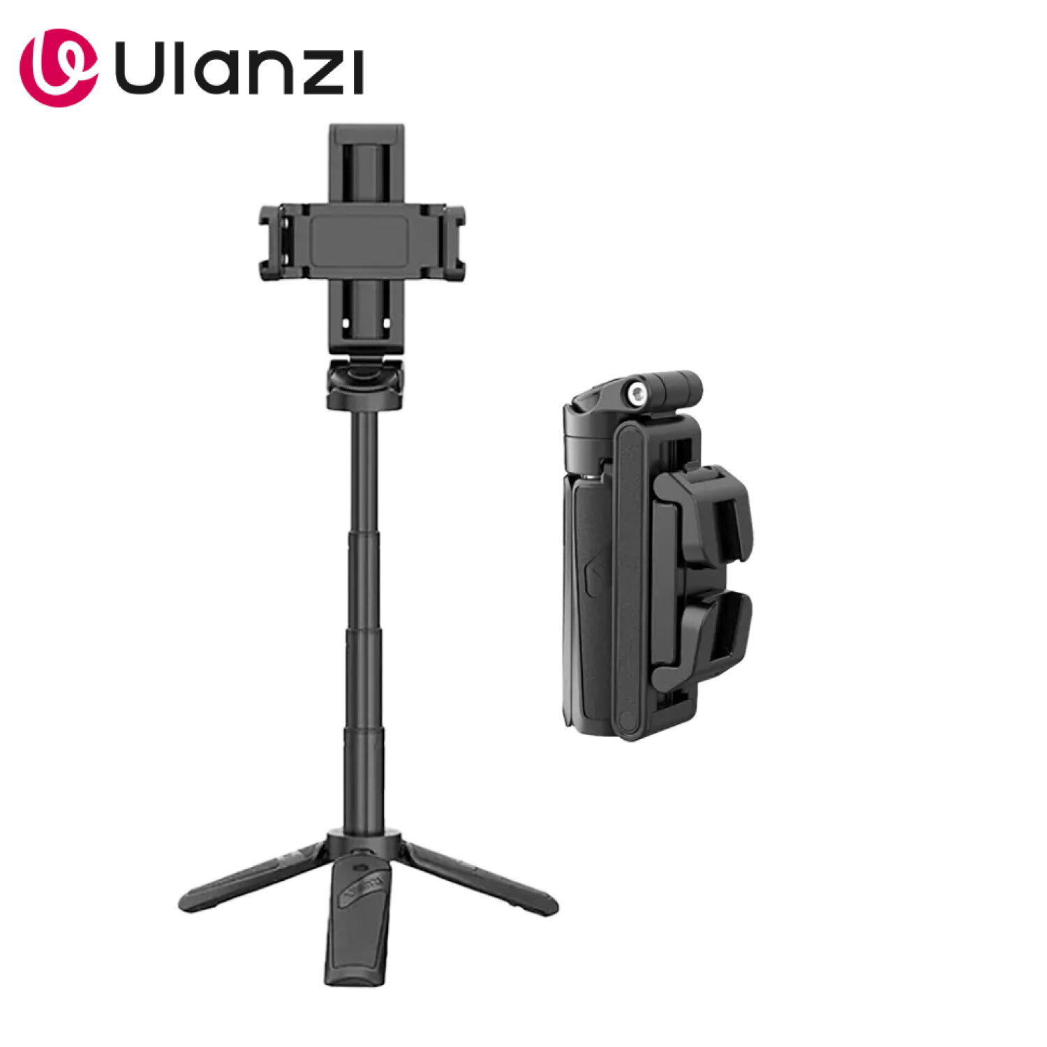 Рукоятка - штатив Ulanzi JJ02 Extendable Grip Tripod для смартфона Чёрная