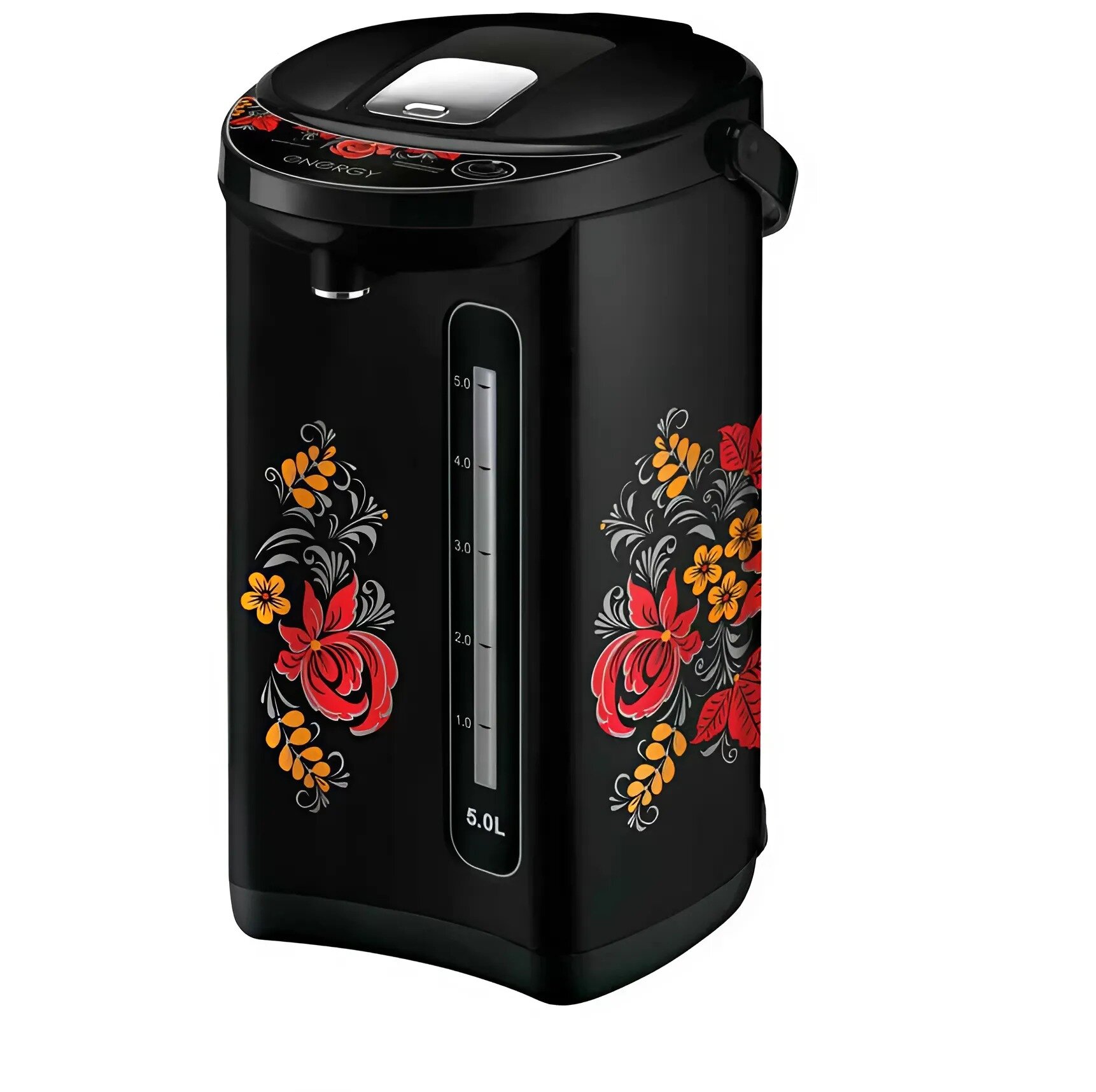 Термопот Energy TP-617, цвет черный, объем 5 литров, мощность 750 ВТ