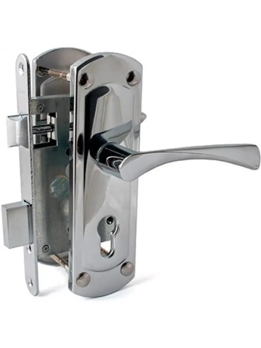 Замок врезной Ferre 1423 хром (под барановичи ШО-25)