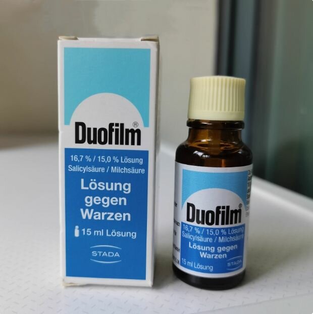 Duofilm Бережное и эффективное средство от бородавок, 15мл, Германия