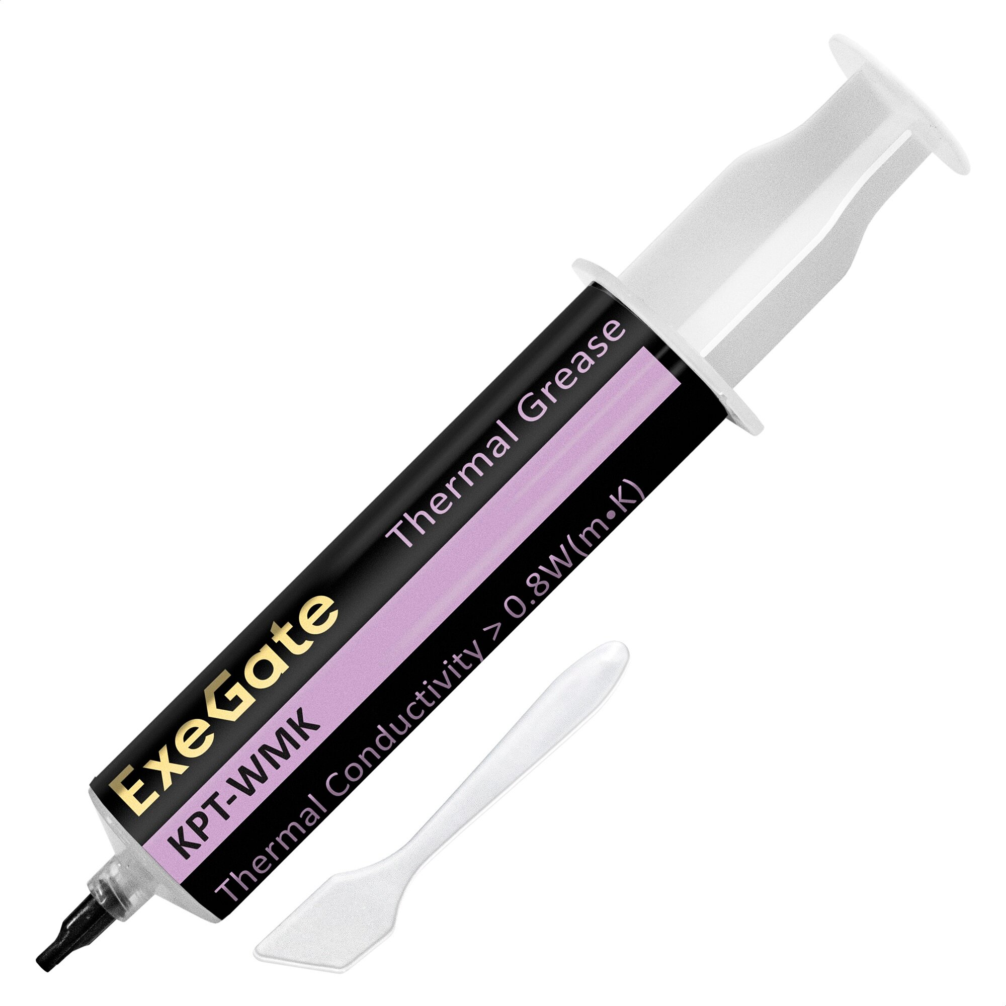 Термопаста ExeGate KPT-WMK (0,8 Вт/(м•К), 50г, шприц с лопаткой) EX293381RUS