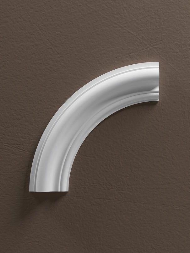 Декоративный угол к молдингу Де-Багет М1У1, белый.