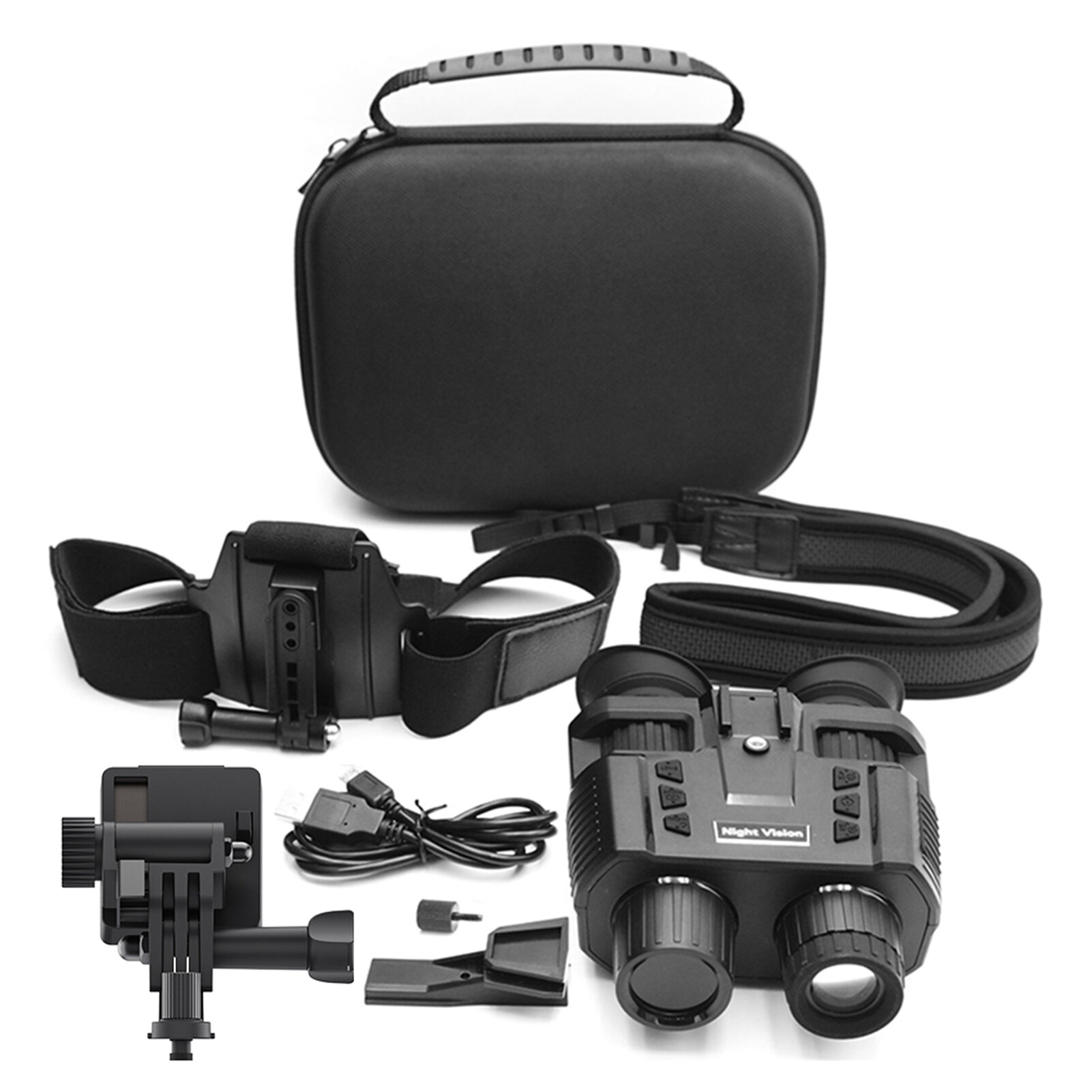 4K Бинокль Goggles 8x Digital Zoom 7x инфракрасные бинокль с 3D -дисплеем с 3D -дисплеем