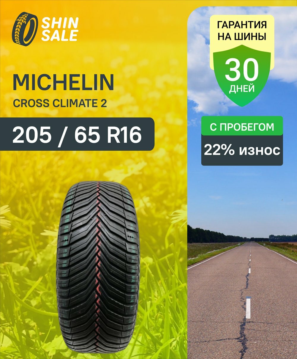 Летние шины Michelin Cross Climate 2 205/65 R16 17.0% износ T0155441