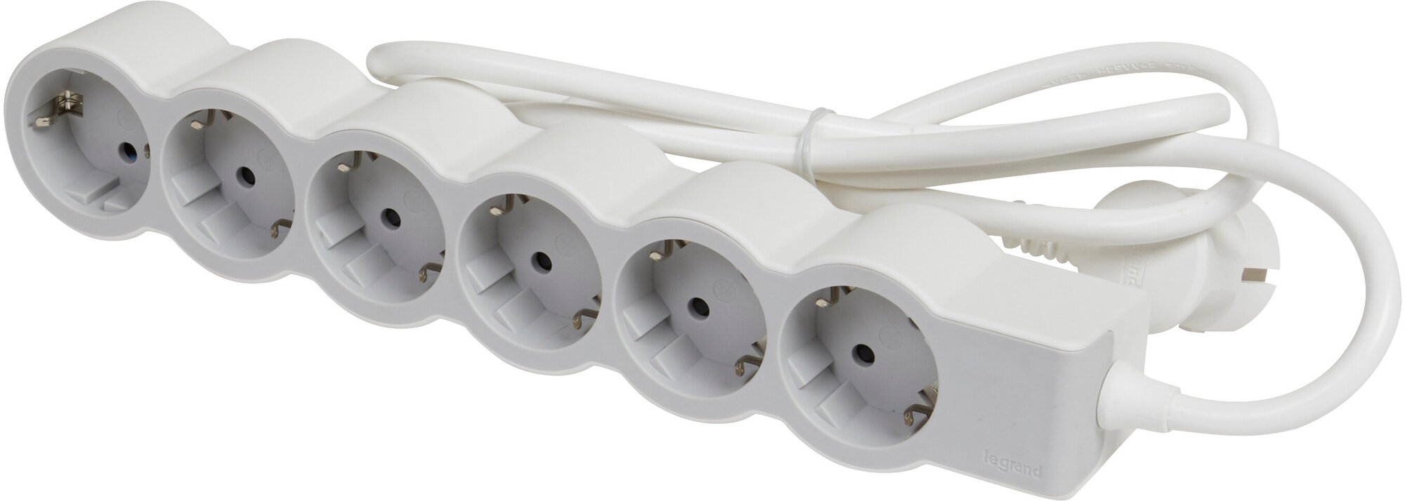 Удлинитель 6x2К+З, кабель 1,5м Revolution Стандарт Бело-серый