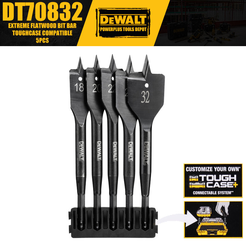 DEWALT DT70832 Набор плоских бит TOUGHCASE+ 5 шт. Принадлежности для инструментов