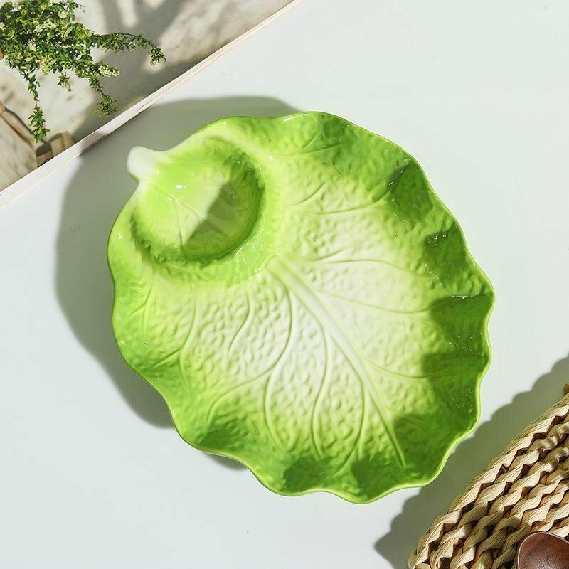 Специальная тарелка для пельменей с капустой Байкай