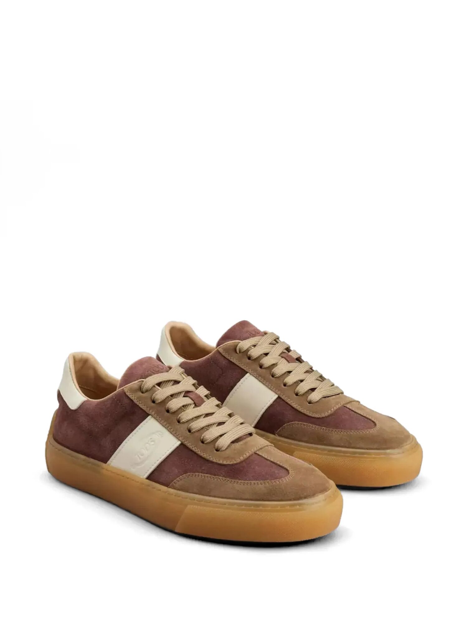 Кроссовки Tod's Suede panelled sneakers, размер 7.5, коричневый — фото 1