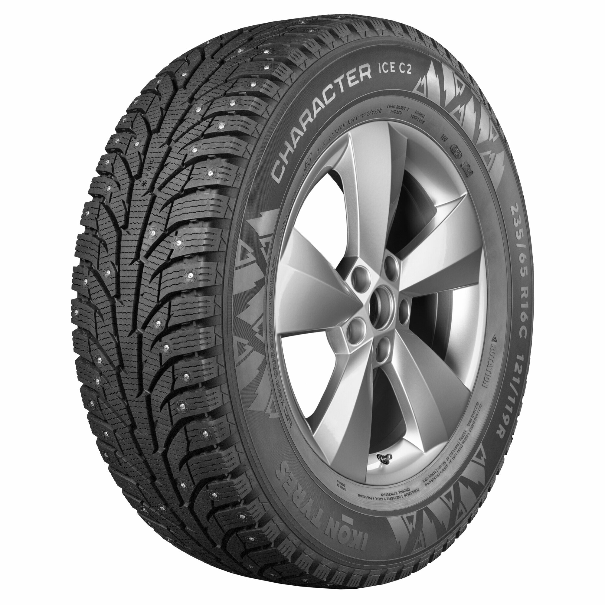 Шины зимние 195/75R16C Ikon Character Ice C2 107/105R шип