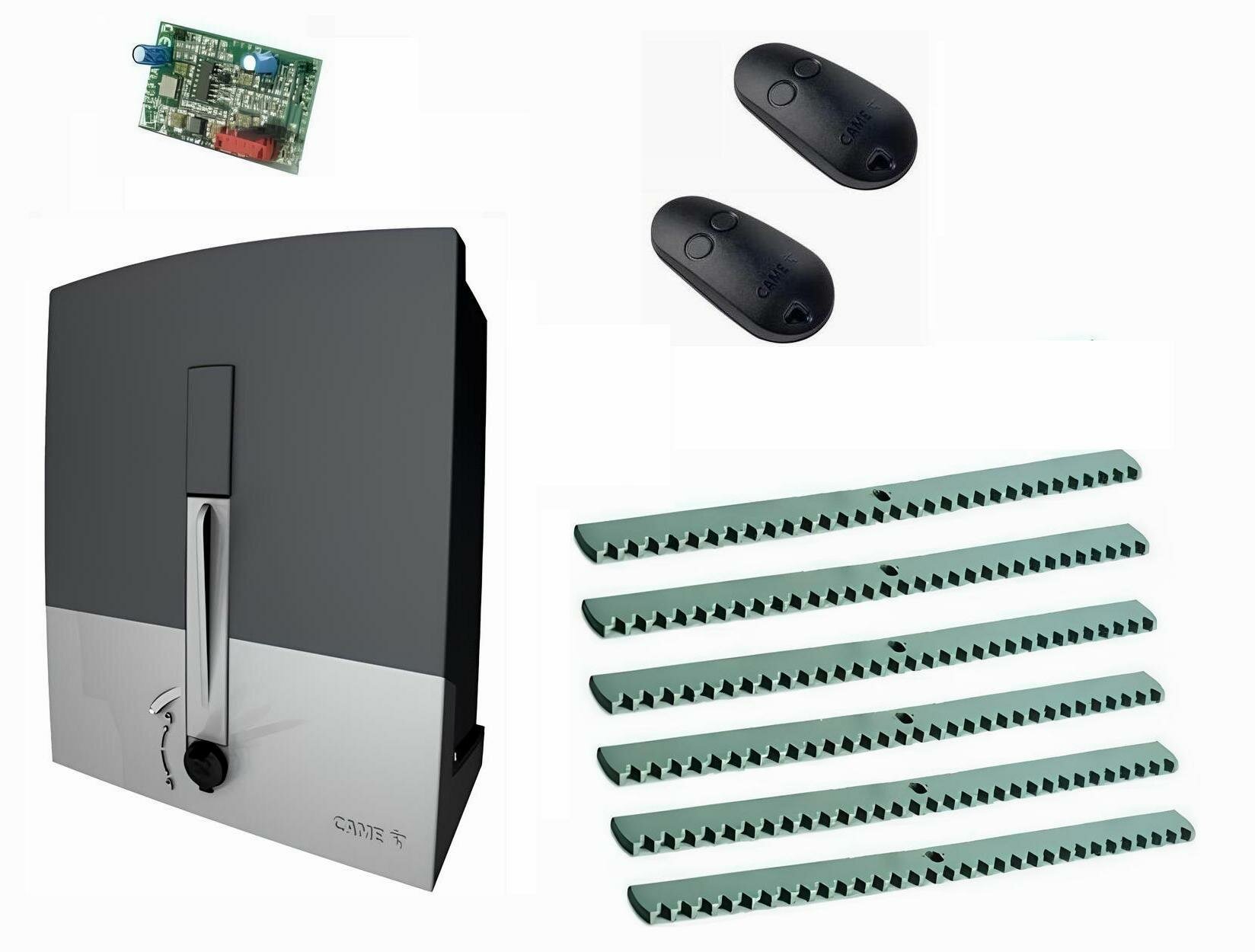 Автоматика для откатных ворот BXL04AGS KIT-KR6, комплект: привод, радиоприемник, 2 пульта, 6 реек