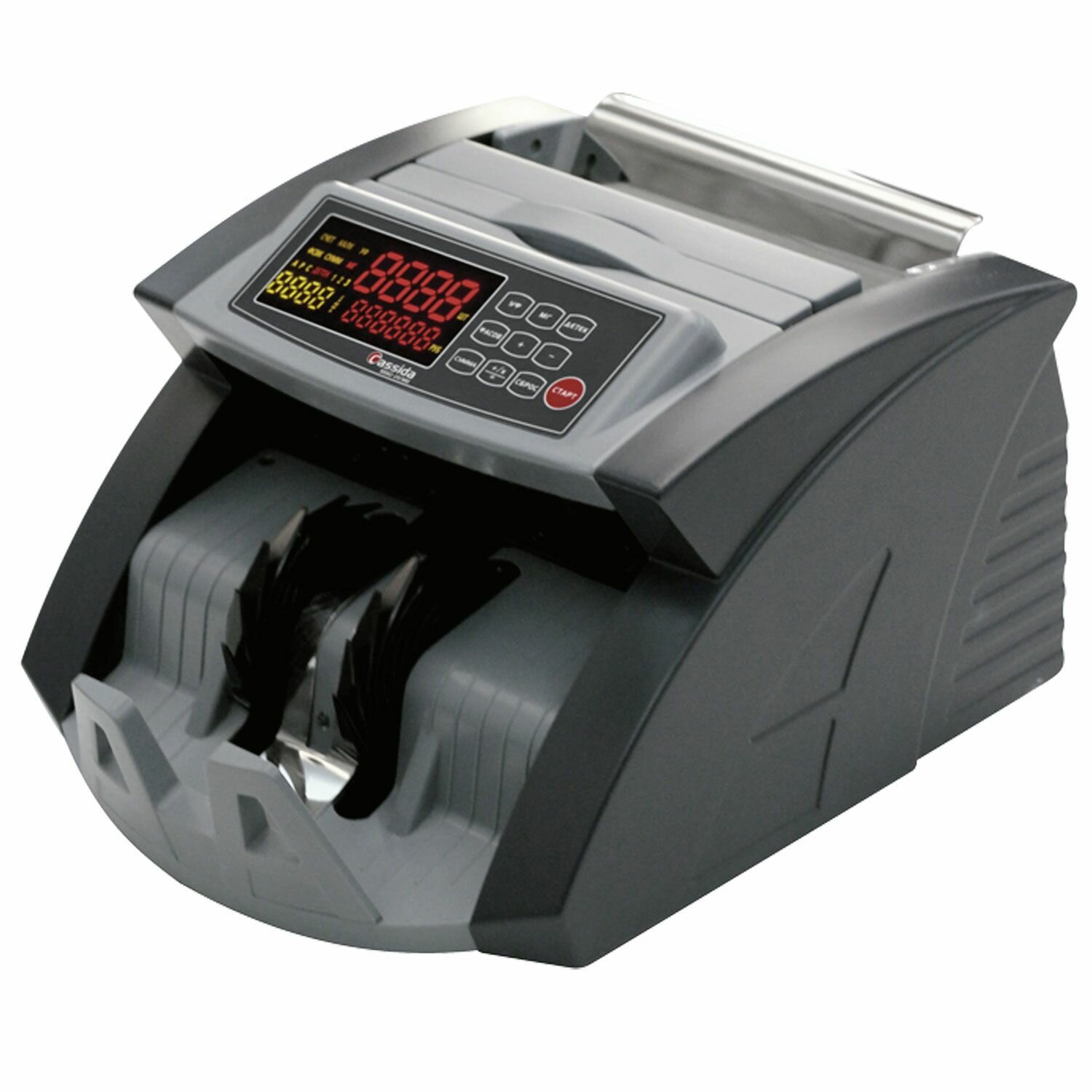 Счетчик банкнот Cassida 1300 банкнот/мин, УФ, магнитная детекция, фасовка (5550 UV/MG)