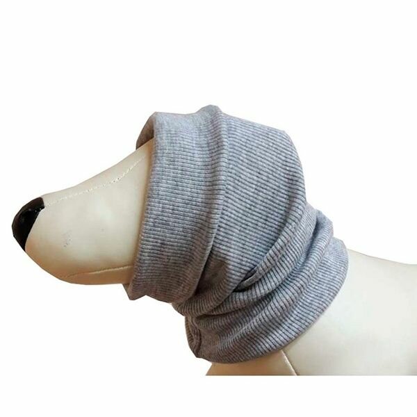 Капор для собак OSSO трикотажный, размер L, серый