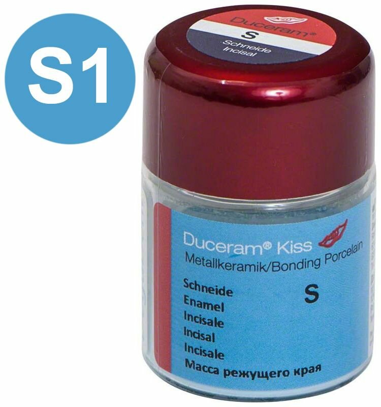 Масса керамическая для металлокерамики Дуцерам Кисс (Duceram Kiss) Эмаль S1 (20 гр)
