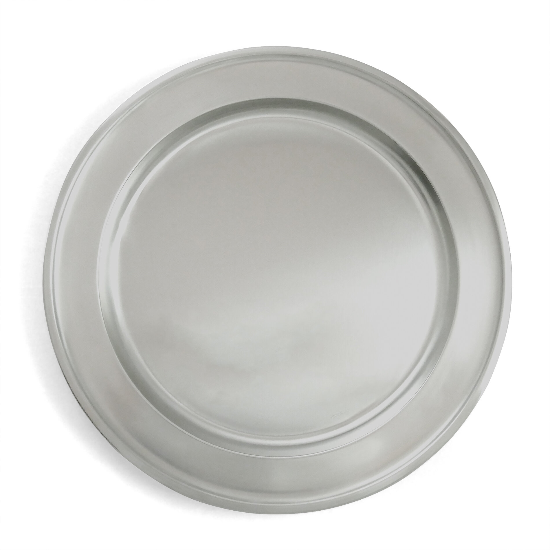 Поднос круглый металлический, 40 см, нержавеющая сталь, Paderno.