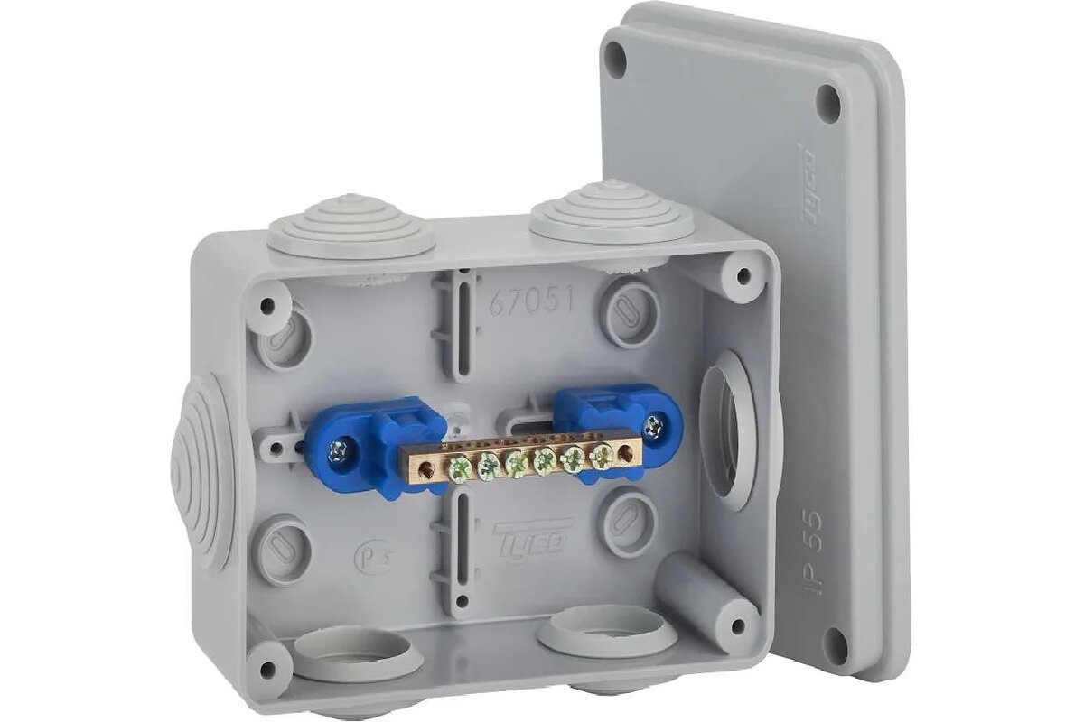 Распределительная коробка Рувинил Тусо 120x80x50 мм для открытой проводки 67051УП