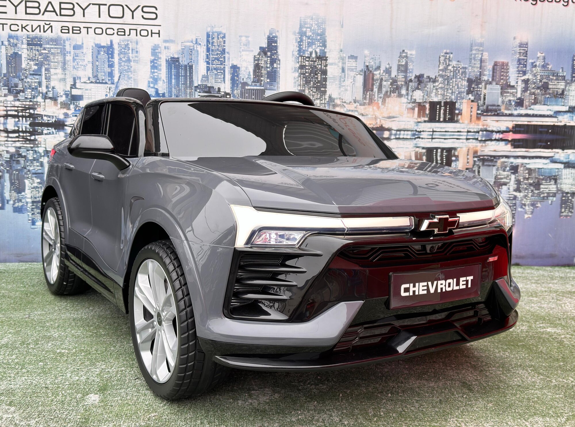 Электромобиль Chevrolet, для детей, 2 места, 24V, на аккумуляторах, с пультом ДУ