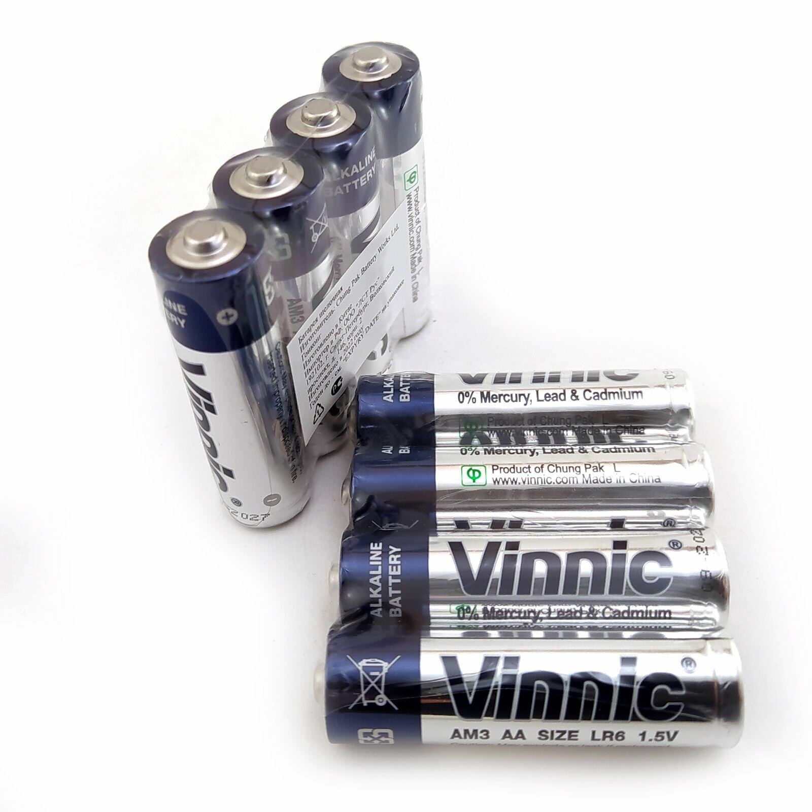 Батарейка (20шт) щелочная VINNIC LR6 (AA) 1.5В (пэ4)