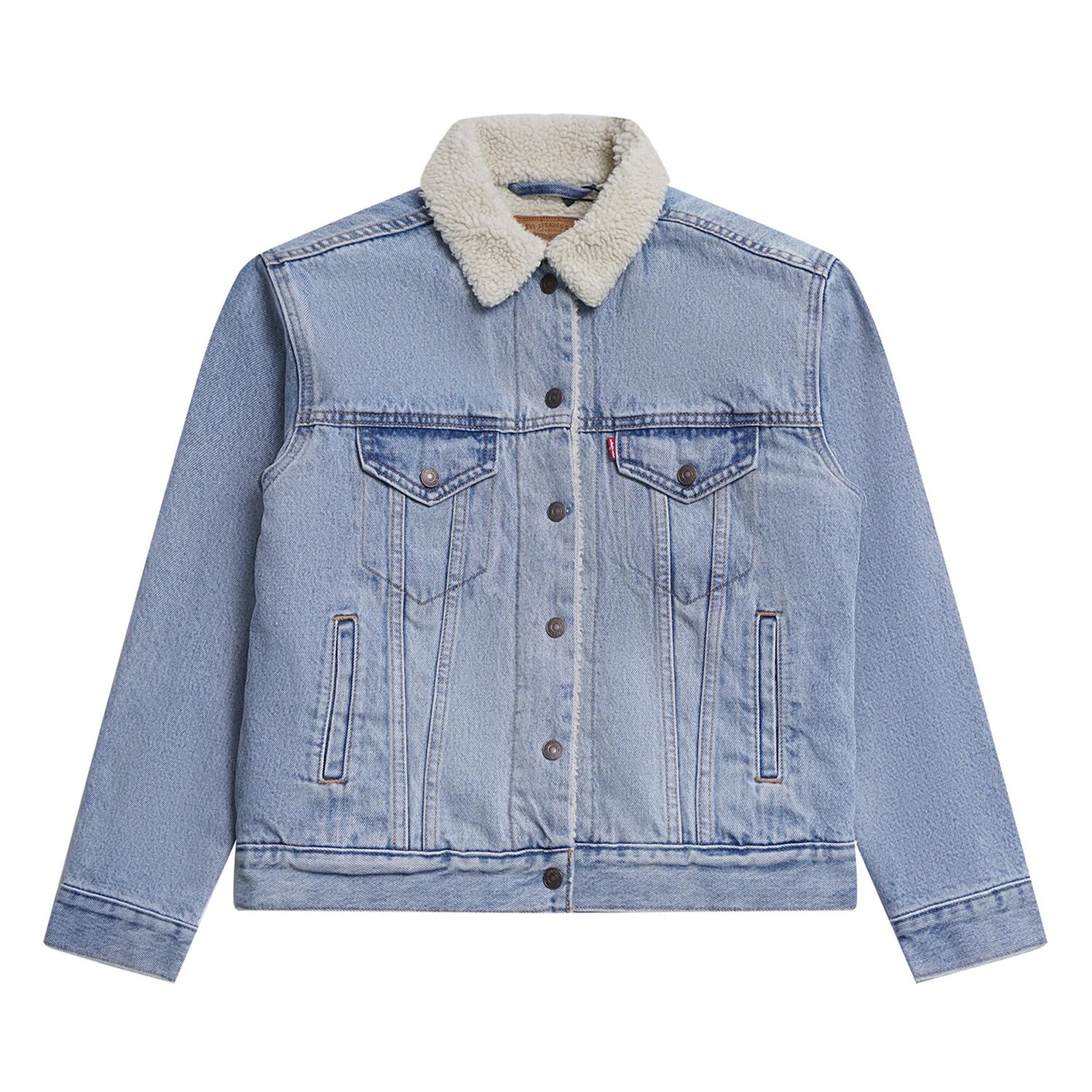 Куртка джинсовая Ex-Boyfriend Sherpa Trucker Jacket