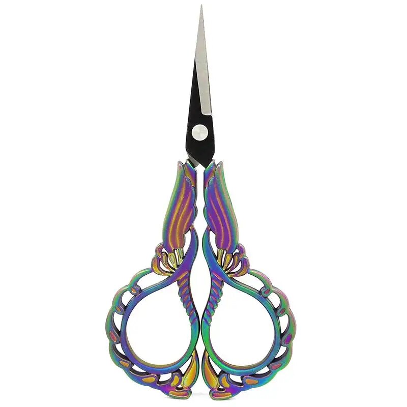 Швейные ножницы из нержавеющей стали, ретро-ножницы для вышивки, портновские ножницы, резак для ткани и кожи, аксессуары для шитья своими руками