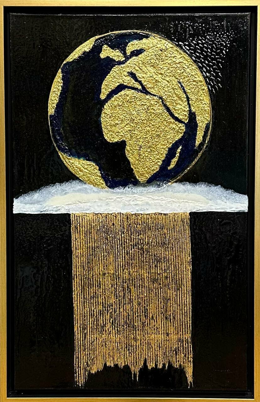 Картина акрилом на холсте, современные картины, "Планета Земля"