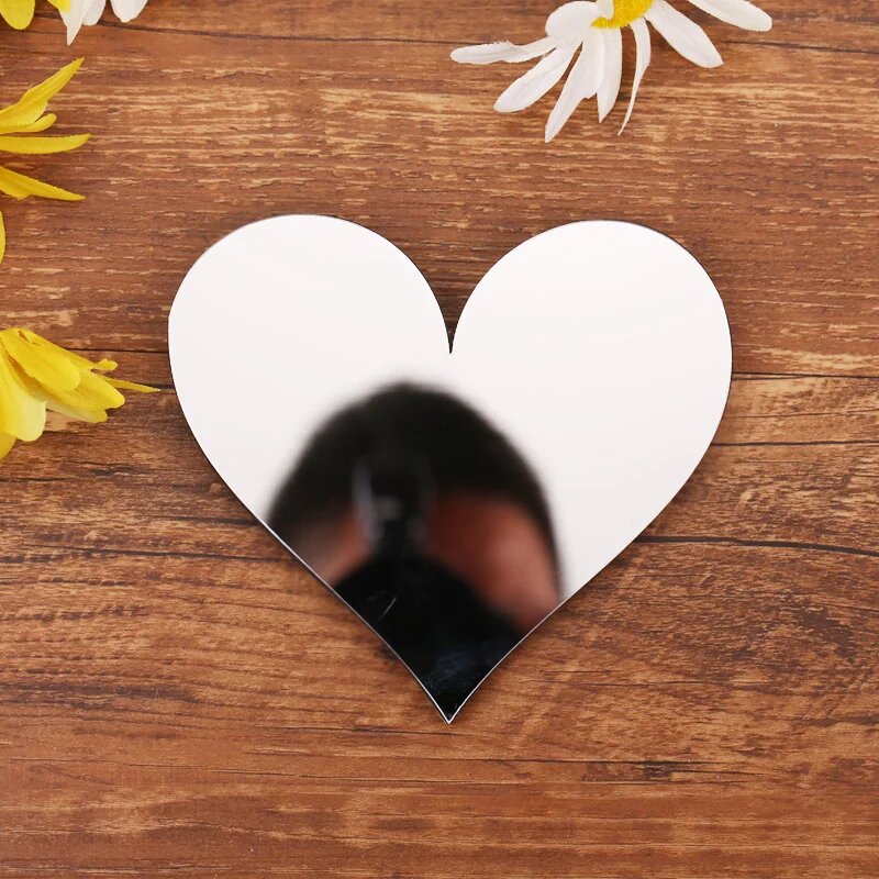 Зеркальная акриловая Настенная Наклейка с английскими буквами, 20 см