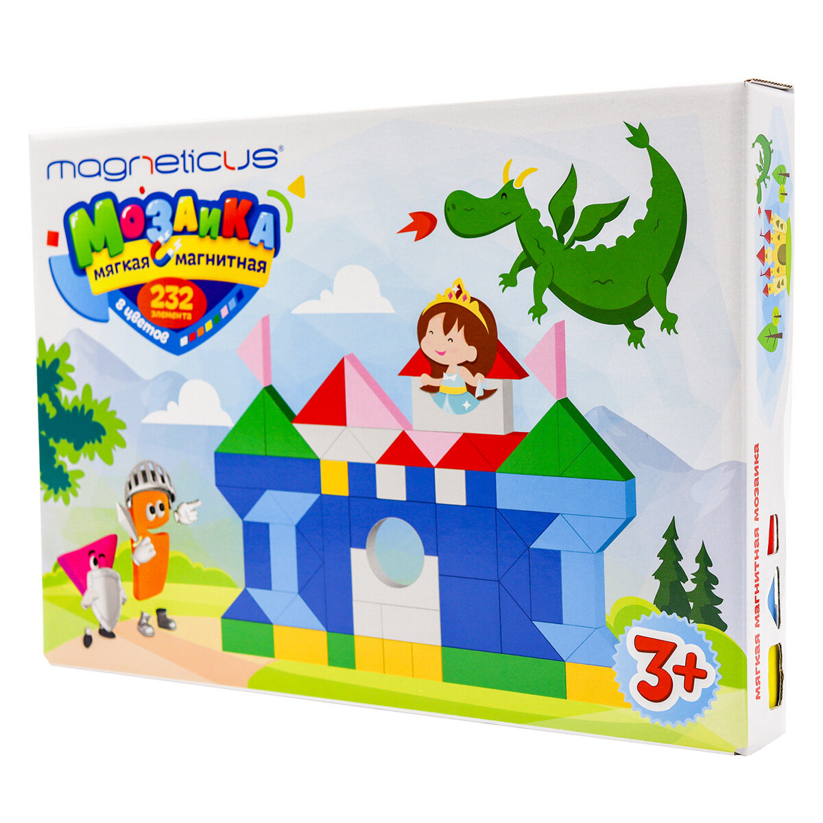 Magneticus Мягкая магнитная мозаика Замок MM-291-CA25 для детей старше 3 лет развивающая игра